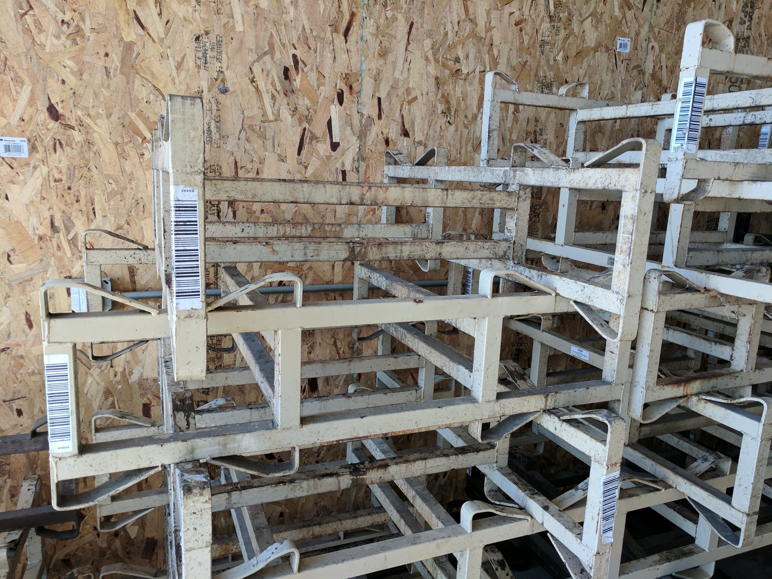 7 Double Barrel Used Racks From MidWest Barrel Company (1) - Barrels Direct